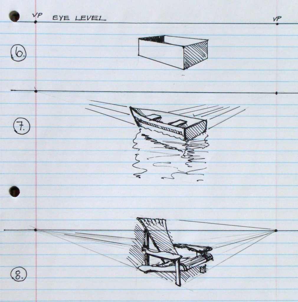 Linear Perspective: Part I – Boxes in Space (Online art lesson #27 ...